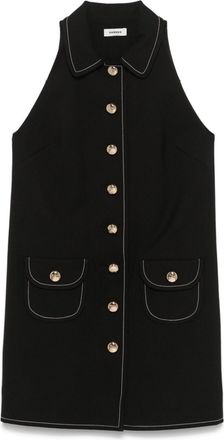 Sandro Kurzes Hemdkleid - Schwarz