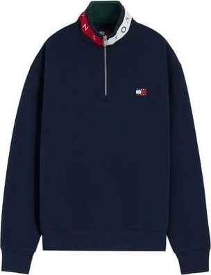 Tommy Hilfiger Sweat droit zipp&eacute; en coton m&eacute;lang&eacute;