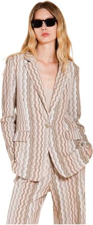 Mason's Femme, Vestes, Beige, Taille: 42 FR Irene Blazer