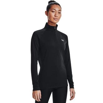 Under Armour Haut r&eacute;fl&eacute;chissant Tech 1/4 zipp&eacute; noir pour femme, Noir, 36-38