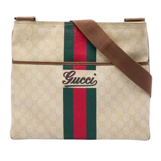 Gucci Sac bandouli&egrave;re Pre-owned en toile - Femme - Pre-owned - Beige - Taille: ONE Size