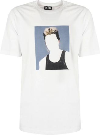 Diesel T-Just T-Shirt - Homme - Tops - Blanc - Taille: XL