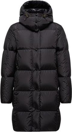 Moncler Doudoune LITTE LONG COAT &agrave; capuche unie