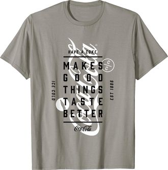 Coca Cola Ware Have A Coke Makes Good Things Taste Better Logo T-Shirt