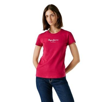 Pepe Jeans London New Virginia SS N T-Shirt Femme Rose (Penn Pink), S, Rose (Penn Pink), S
