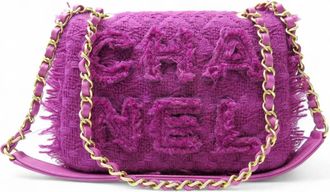 Chanel Crossbody Bags - NEUE CHANEL HANDTASCHE AS0974 TWEED GIGANTISCHES L - Gr. unisize - in Lila - f&uuml;r Damen