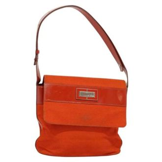 Celine Pre-owned Toile sacs-celine - Femme - Pre-owned - Orange - Taille: ONE Size