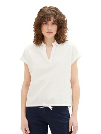 Tom Tailor Damen 1036690 Bluse, 10315 - Whisper White, 38