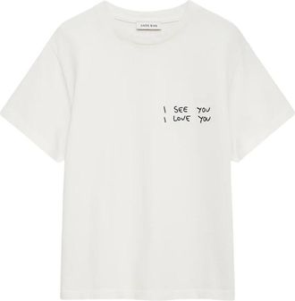 Anine Bing Femme, Tops, Blanc, Taille: 38 FR Shelly Tee