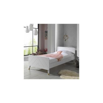 M&S Collection M&s - Lit 1 place 90x200 cm avec sommier blanc - gamay