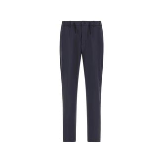 Herno Pantalon Marino Nylon Cintura Elastica - - Trousers - Herren - Blau - M