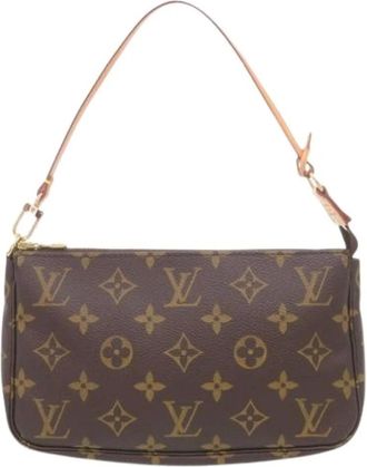 Louis Vuitton Pre-owned Monogram Canvas Pochette - Femme - Pre-owned - Brun - Taille: ONE Size