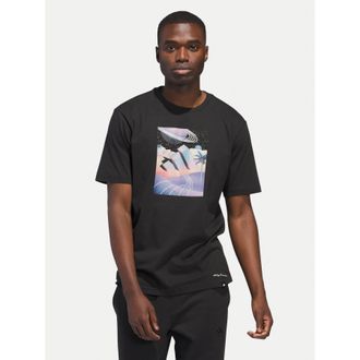 adidas T-Shirt All Day I Dream About Summer JI9417 Schwarz Regular Fit