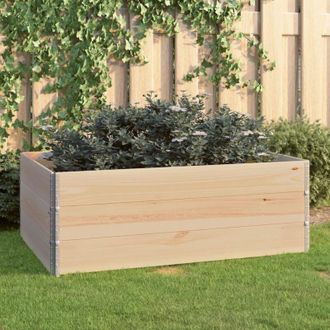 vidaXL Vidaxl - Jardini&egrave;res sur&eacute;lev&eacute;es 3 pcs 100x150 cm Bois de pin solide