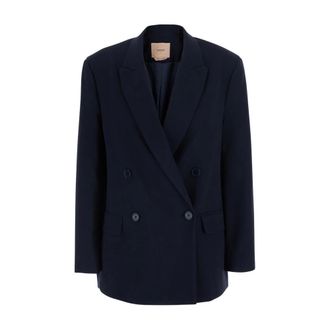Twinset Damen, Jacken, Blau, MGr&ouml;&szlig;e