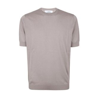Lardini Kurzarm Strick-T-Shirt - - Tops - Herren - Grau - L