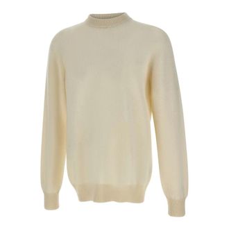 Laneus Homme, Pulls, Blanc, Taille: S Col roul&eacute; en laine et cachemire