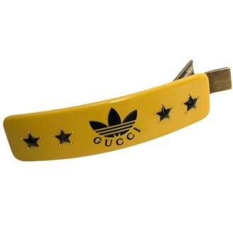 Gucci Pre-owned Stoff haarspangen - - Pre-owned - Damen - Gelb - ONE SIZE