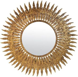 Emde Emde - Miroir soleil feuilles doré 63cm