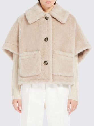 Max Mara Veste teddy en alpaga et laine sur base de soie avec manches kimono