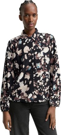 Tom Tailor Damen 1047614 Hemdbluse mit Muster, 38387-Abstract Print, XS