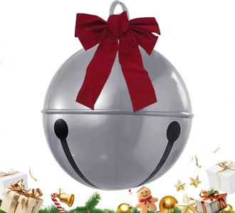 Generic Weihnachten Bell - Aufblasbare Weihnachtsschmuck, Riesige Bogenglocken, Große Schlauchboote Baubles Dekorationen PVC | Urlaubsdekor Für Innenhäuser Pa