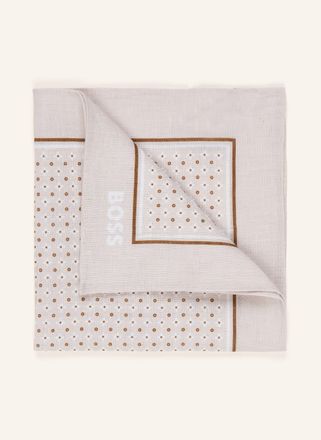 HUGO BOSS Einstecktuch C-Pocket Aus Leinen beige