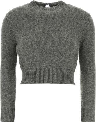 Jil Sander Femme, Pulls, Gris, Taille: 44 FR Pull en m&eacute;lange de laine