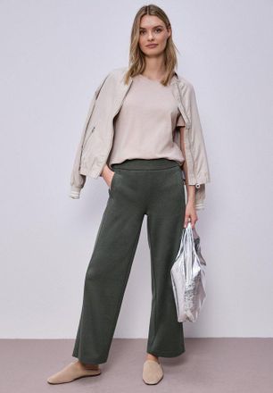 Street One Sweathose mit Wide Legs