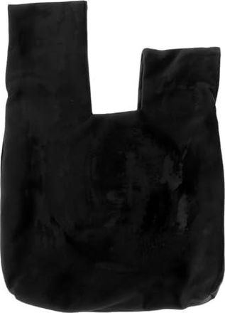 BESPORTBLE Pochette R&eacute;tro en Flanelle Noire Paquet &agrave; Noeud Japonerie Paquet &agrave; Main Portable Femme Quotidien Travail Voyage Taille Compacte