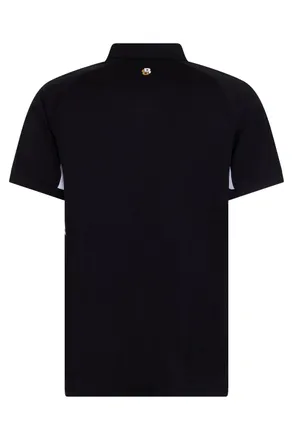 HUGO BOSS Mens Short-Sleeve Sports Polo Black Polyester Shirts T-shirts And Polos