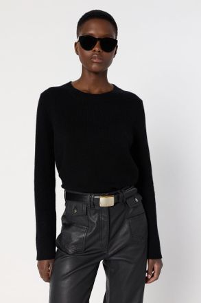 Gerard Darel Pull &agrave; col rond en cachemire - EMELYNE - Noir