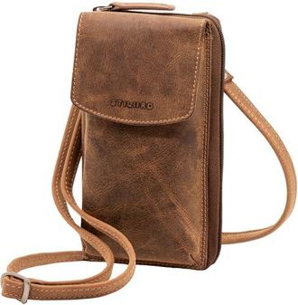STILORD Jule Portefeuille &agrave; Bandouli&egrave;re Cuir V&eacute;ritable avec Poche pour T&eacute;l&eacute;phone Portable Femme Sac &agrave; Bandouli&egrave;re R&eacute;glable Crossbody Porte-monnaie, Couleur:be