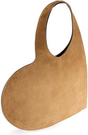 Coperni Sac &eacute;paule coeur en cuir su&eacute;d&eacute;