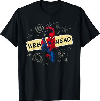 MARVEL Super Heroes Spider-Man Web-Head Notebook Sketch T-Shirt