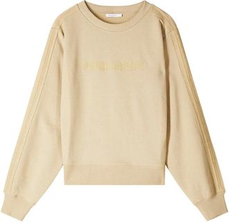 Patrizia Pepe Femme, Sweatshirts et sweats &agrave; capuche, Beige, Taille: 38 FR Brushed Cotton SweaT-shirt