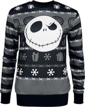 The Nightmare Before Christmas L&Eacute;trange No&euml;l De Monsieur Jack Jack Skellington Femme Sweat-Shirt Multicolore XL