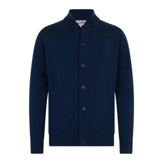MC2 Saint Barth Merino Cardigan in Verschiedenen Farben - - Knitwear - Herren - Blau - 2XL