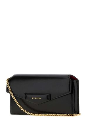 Givenchy Womens Black Leather Antigona Clutch Borse A Mano