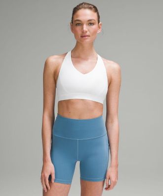 lululemon Envital BH Mittlerer Halt B/C-Cups f&uuml;r Frauen - Gr&ouml;&szlig;e 14 in White