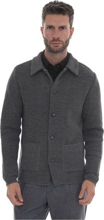 Paoloni Homme, Pulls, Gris, Taille: XL Veste pull