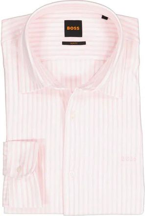 Boss Orange by Hugo Boss BOSS Orange Herren Hemd rosa Jersey