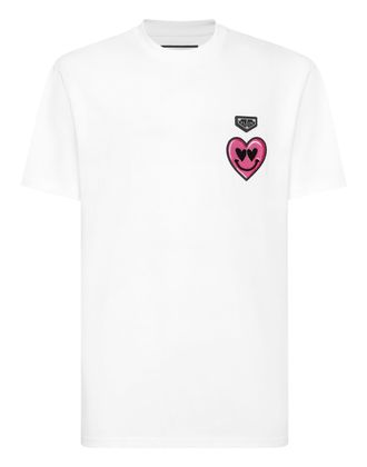 Philipp Plein Rundhals-T-Shirt Smile Patch