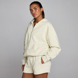 MyProtein Hoodie zipp&eacute; Basics MP pour femmes - Poussi&egrave;re du d&eacute;sert - XS