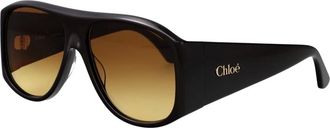 Chlo&eacute; Femme, Accessoires, Brun, Taille: 60 MM Lunettes de soleil Aviateur