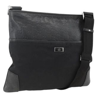 Gucci Pre-owned Canvas Schultertasche - - Pre-owned - Damen - Schwarzk - ONE SIZE