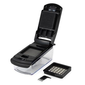 Salter Salter Expert 2-in-1 Lebensmittelhacker - Zwiebeln, Gemüse hacken und würfeln, 2 austauschbare Schneidklingen aus Edelstahl, 10 Jahre Garantie, rutsch