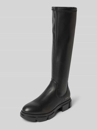 Copenhagen Stiefel aus Leder-Mix mit Logo-Detail