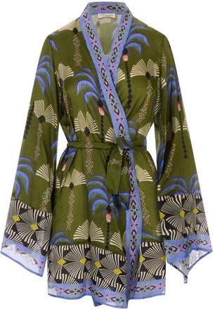 Anjuna Femme, Blouses et Chemises, Vert, Taille: 40 FR Carlotta Short Kimono
