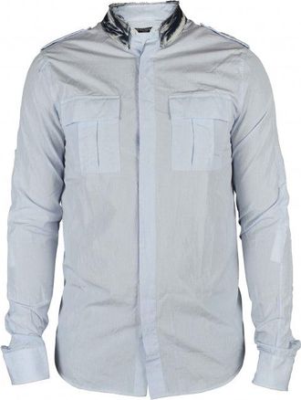 Balmain Shirt avec collier en jean